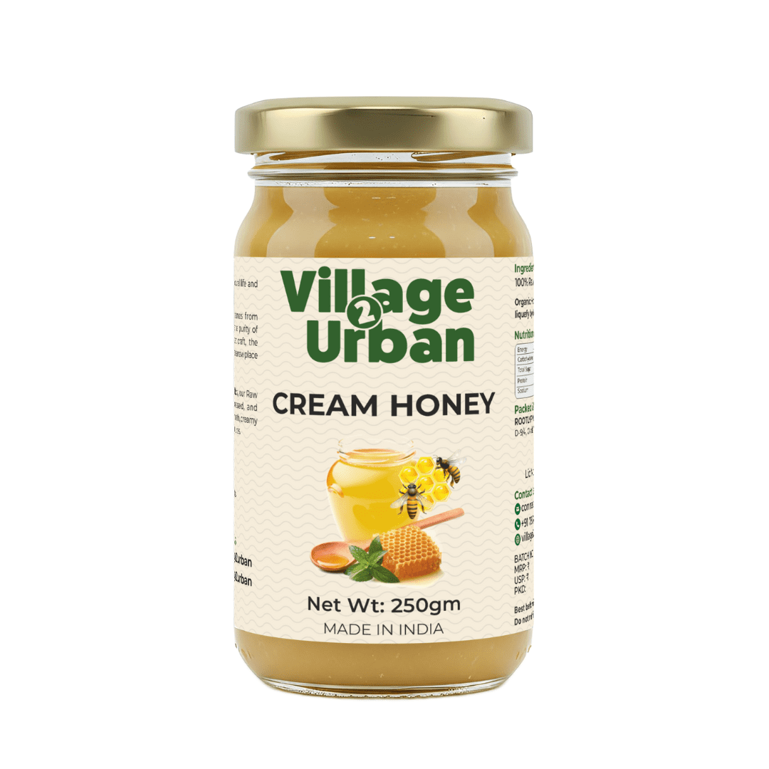 Cream Honey 250g | Thick & Velvety Honey | Natural Floral Blend ...